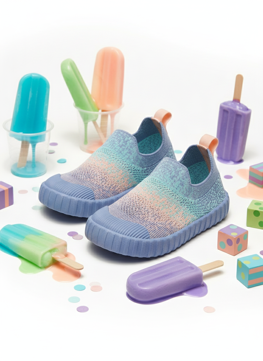 Ice Lolly Toddlers First Step Shoes SkyBlue Unisex | Flexible Grip ...