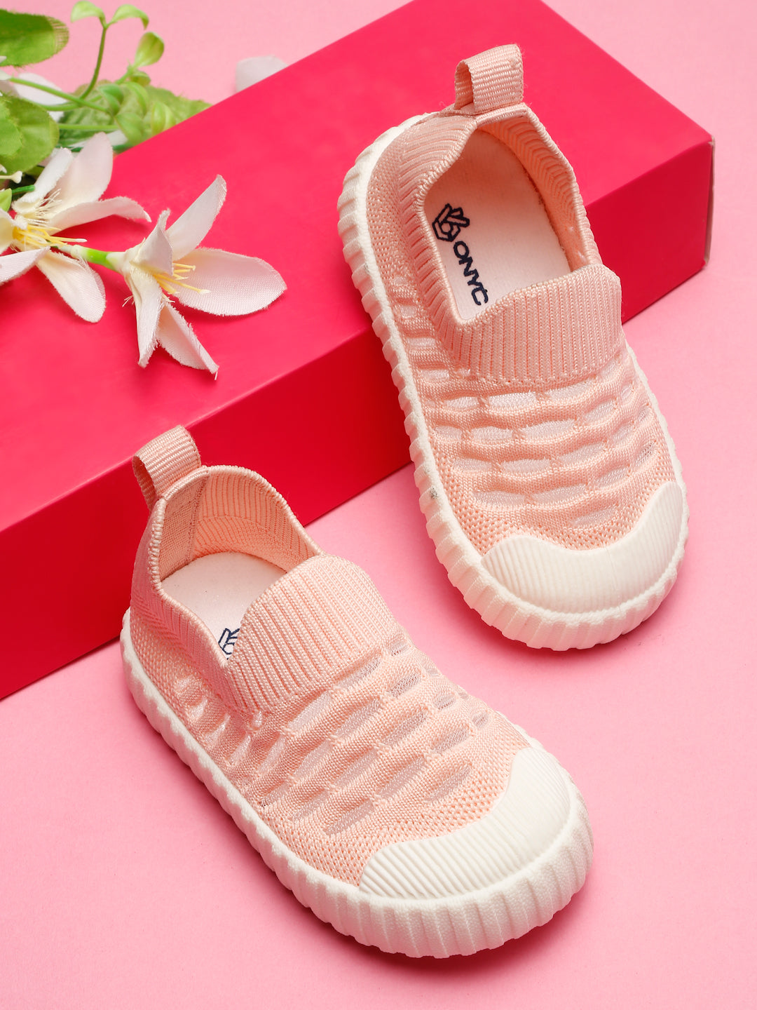 Cloudy Toddler First Step Shoes for Boys & Girls, Peach